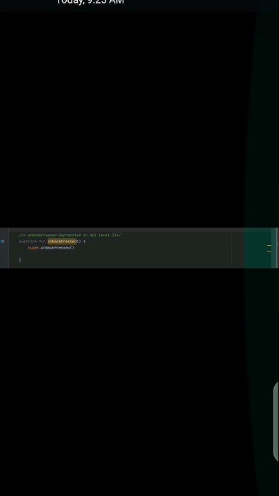 Android Onbackpressed Deprecated On Api Level 33 Android Androiddeveloper Youtube