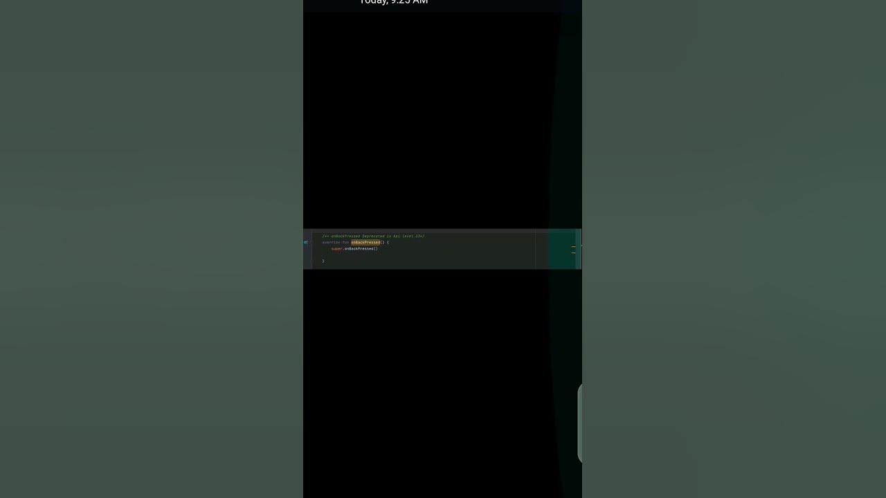 Android Onbackpressed Deprecated On Api Level 33 Android Androiddeveloper Youtube