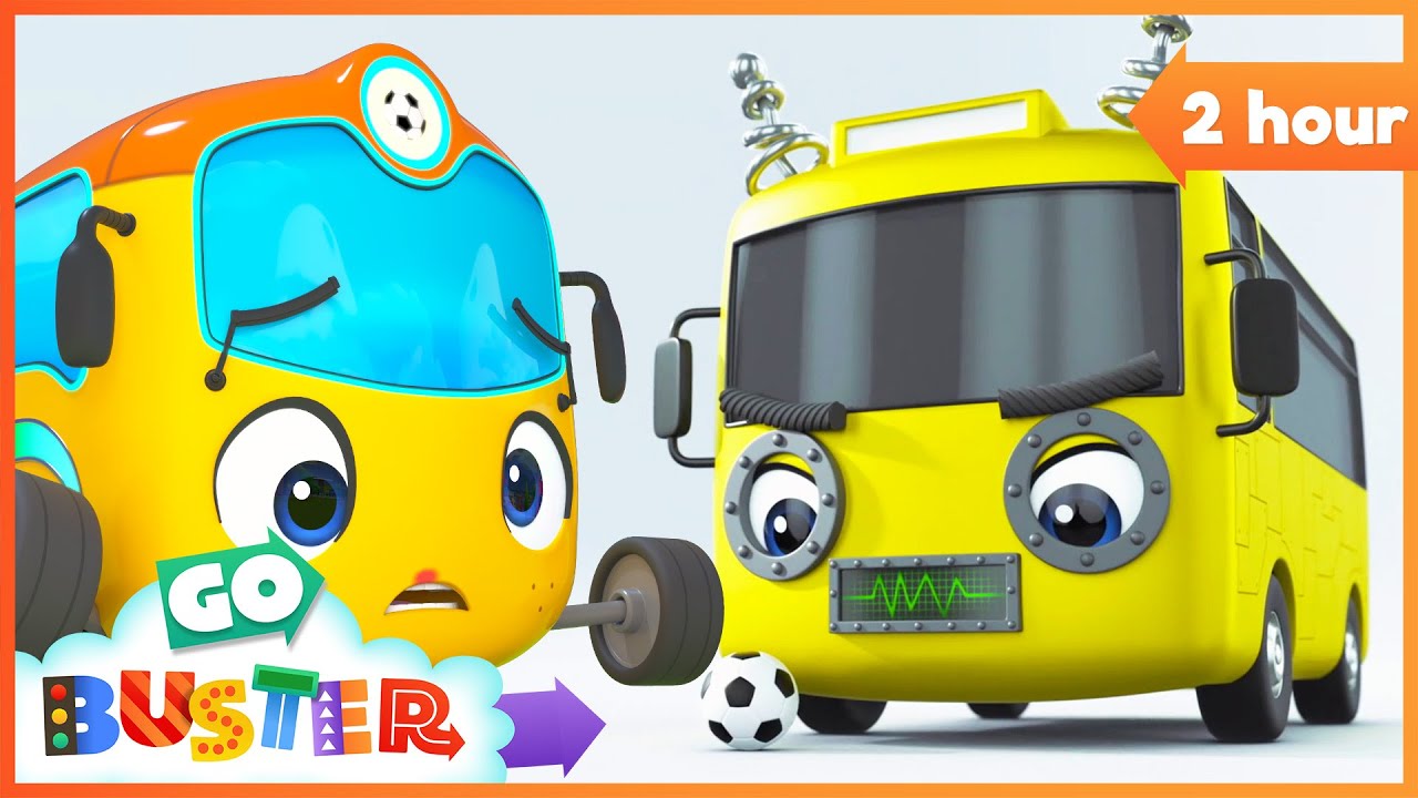 Robot Takeover! 🤖 | 2 Hours of Go Buster Fun🚍 | Go Buster - Bus ...