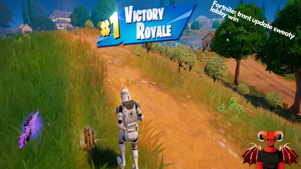 Fortnite: tmnt update sweaty lobby win - YouTube