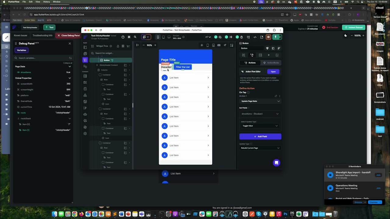 Flutterflow Sticky Header Issue - YouTube
