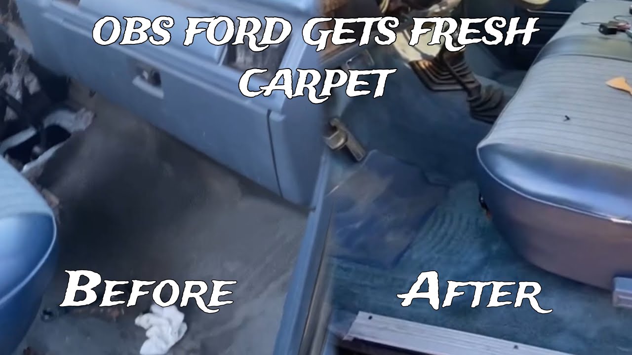 Bullnose Ford gets new carpet and sound dampening! - YouTube