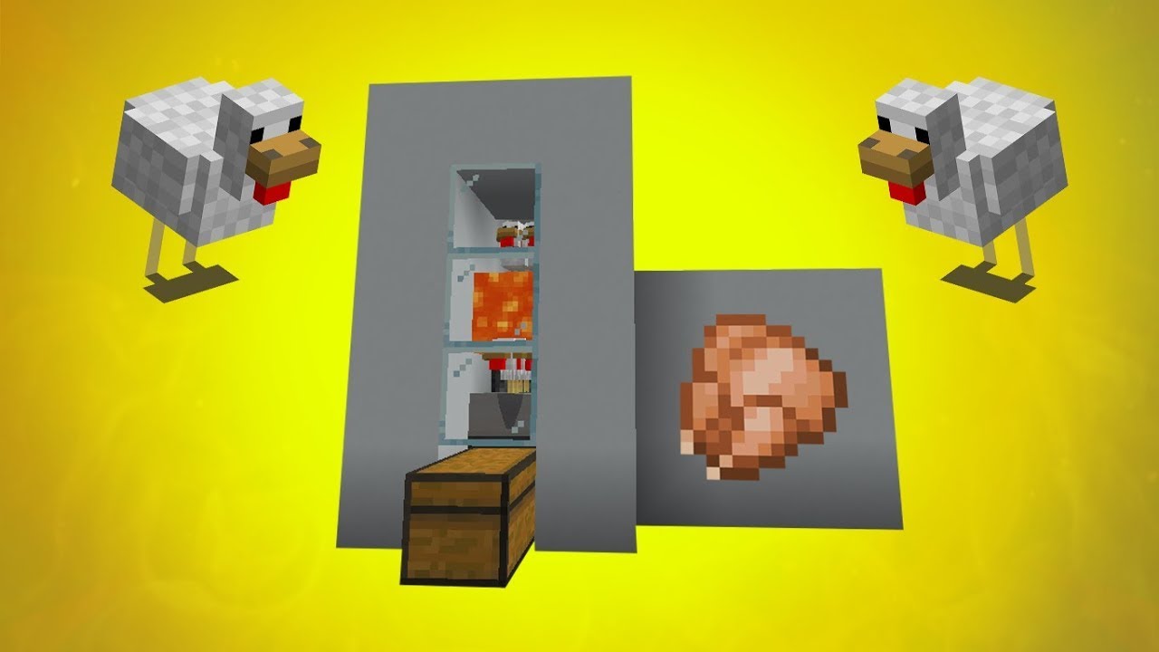 Granja de Pollos asados y plumas !!!! Minecraft 1.16--- 1.17 !!! - YouTube
