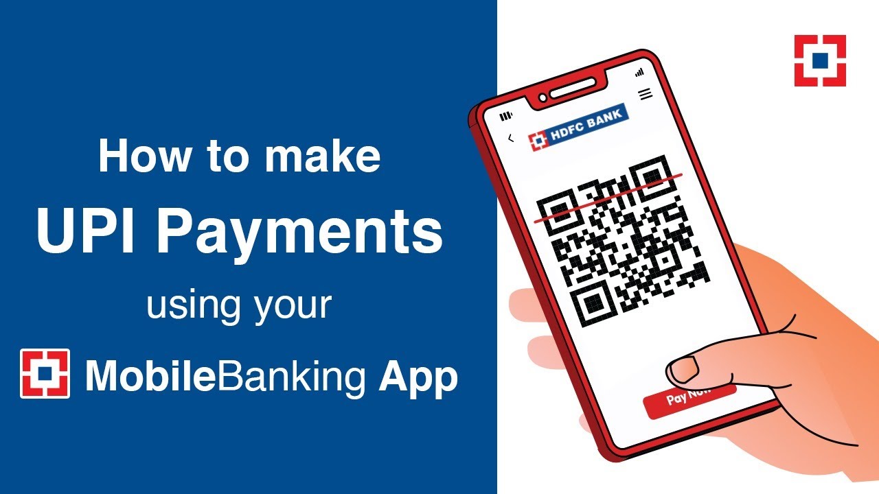 How to make UPI Payments using your HDFC Bank MobileBanking App - YouTube