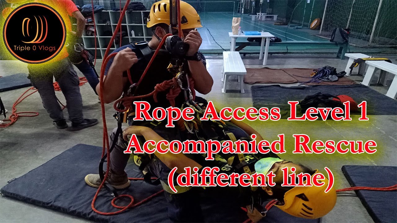 Accompanied Rescue | Rope Access level 1 | Different Line Rescue ...