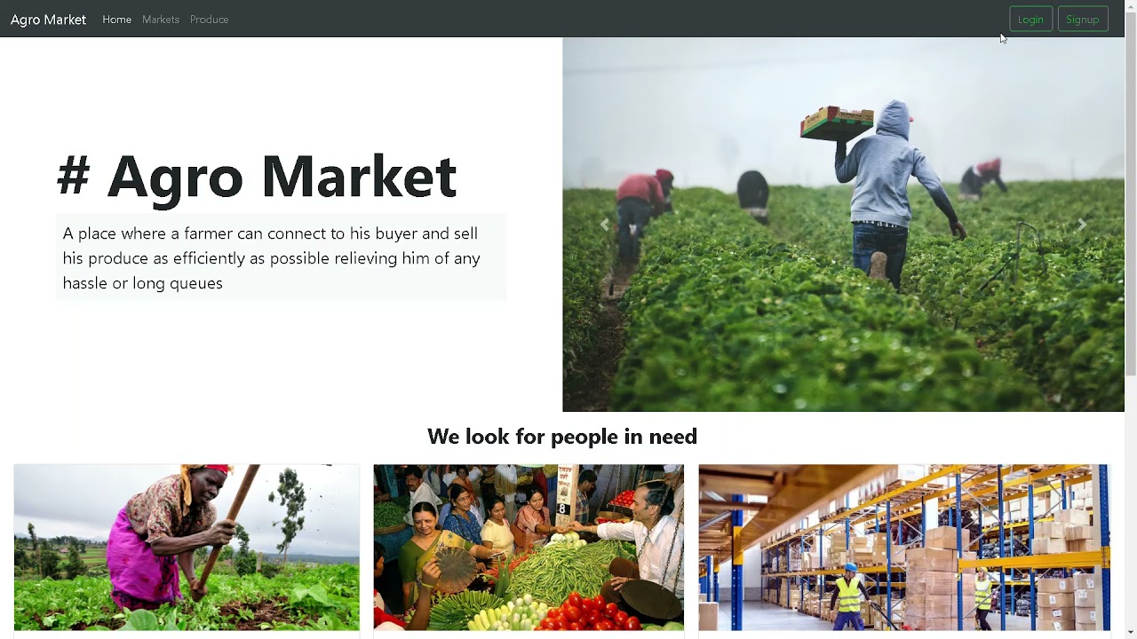Agro Market India | Cicada3301 | MERN Stack | Web-App - YouTube