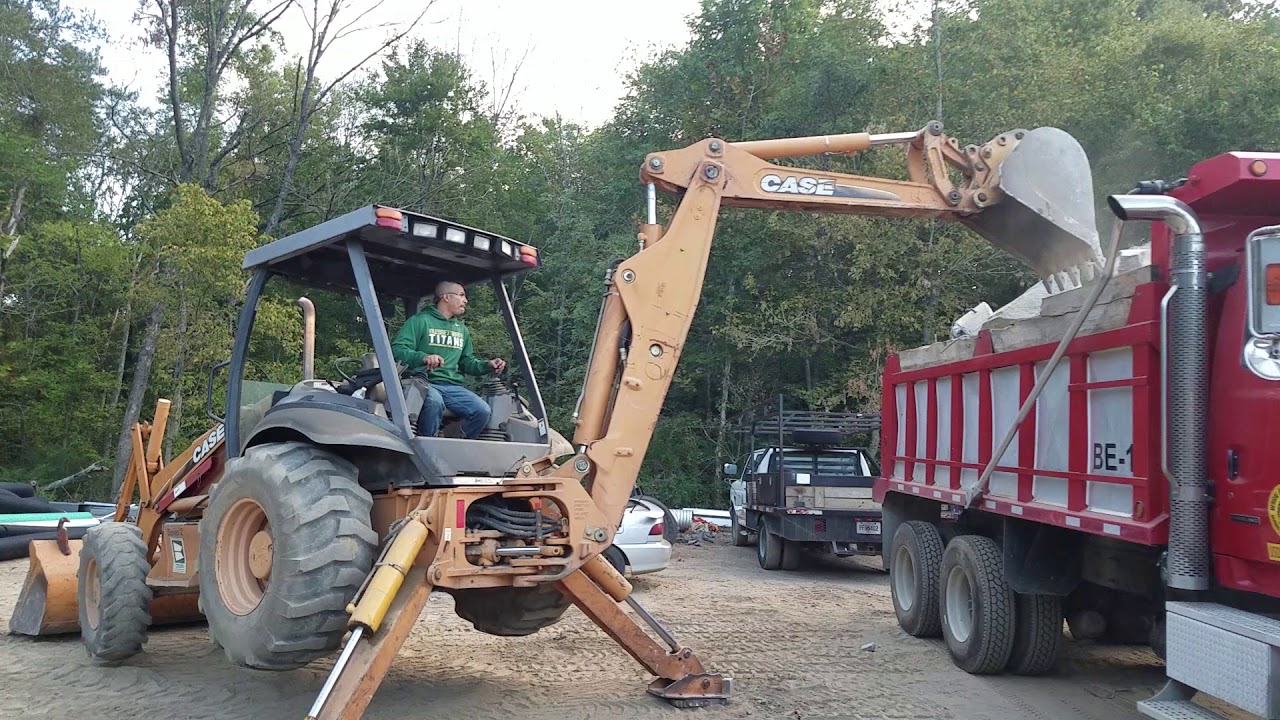 2006 Case 580 Super M 4x4 rubber tire backhoe - YouTube