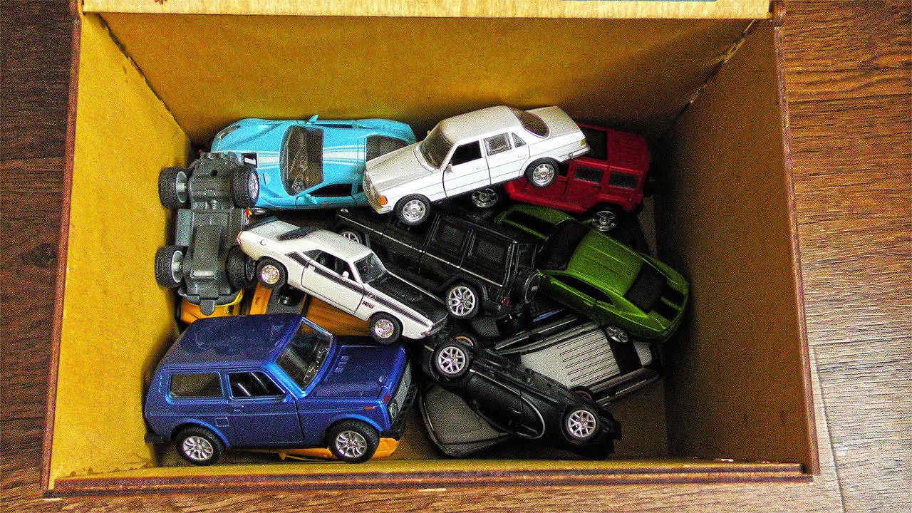 Box of Various Cars shown with exterrior and interrior - YouTube