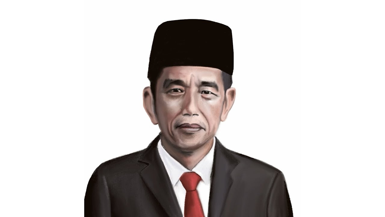 Drawing Realistic President Jokowi (SPEED DRAWING ART #218) - YouTube