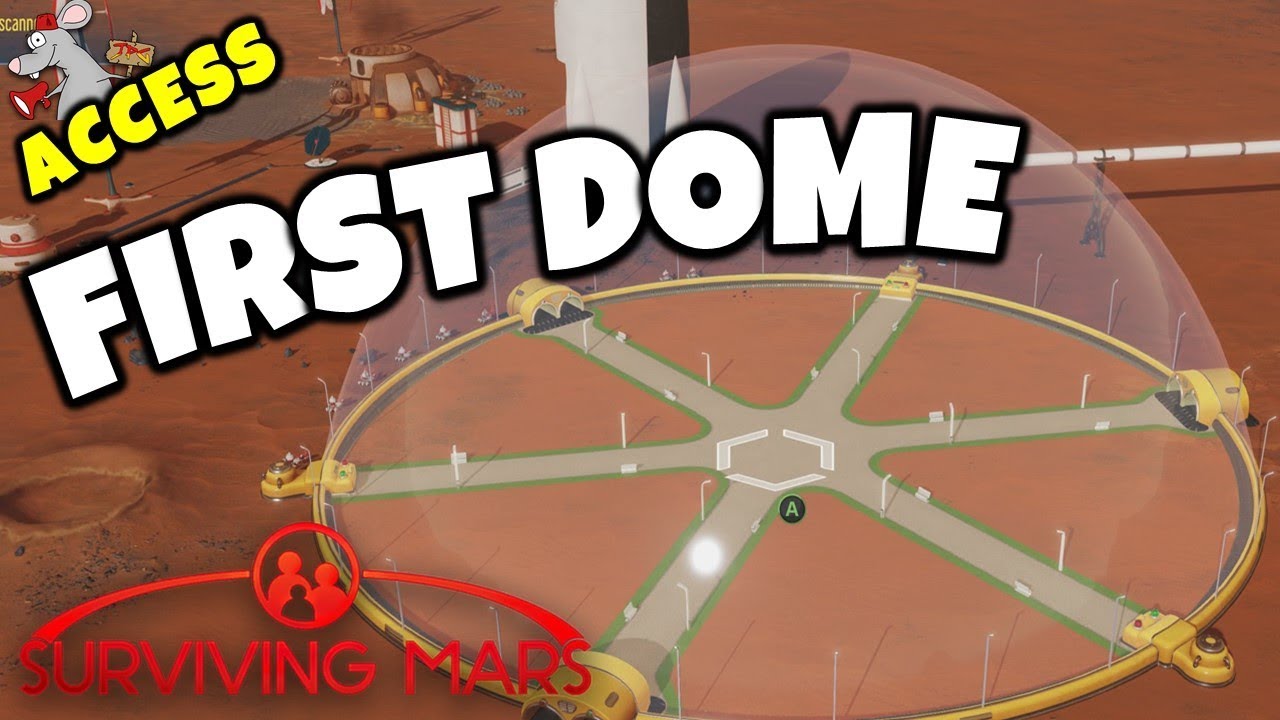 SURVIVING MARS Xbox One X Gameplay - Building A Dome For The Colony ...