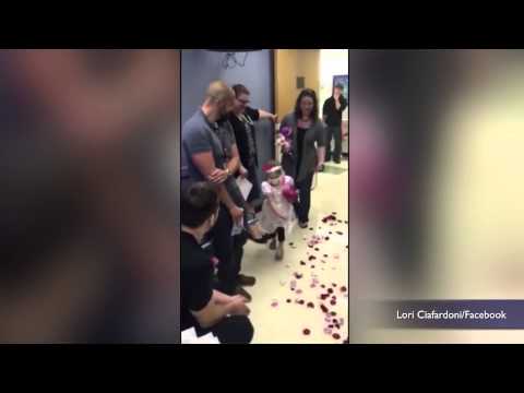 4-year-old cancer patient 'marries' her favorite nurse in viral video