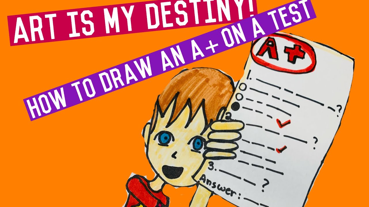 How to Draw An A+ On a Test - YouTube