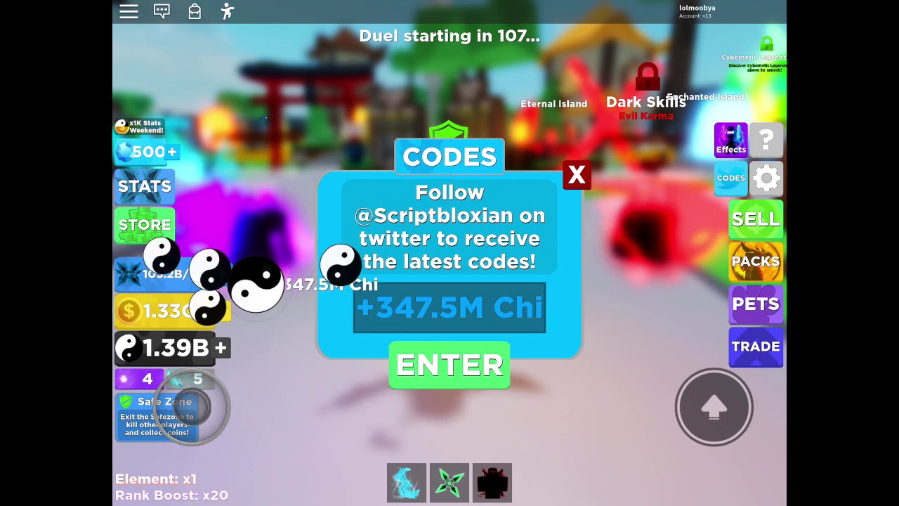 Op Chi Secret Codes in Ninja Legends (Roblox) - YouTube