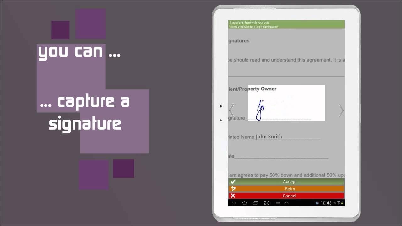 SIGNificant Signature Capture - Android Tutorial 1 - YouTube