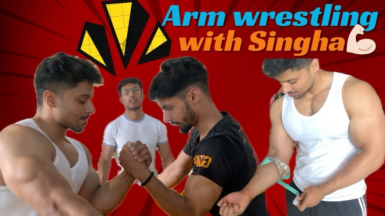 Can i defeat SINGHA 🦁in arm wrestling 😨! Sunday practice with singha ...