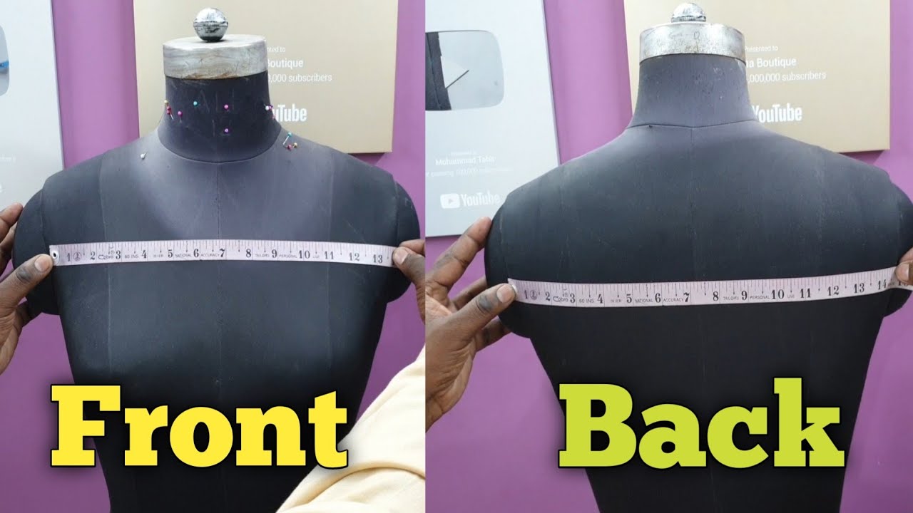 Front and Back Measurements Lekar Kameez Par Marking - YouTube