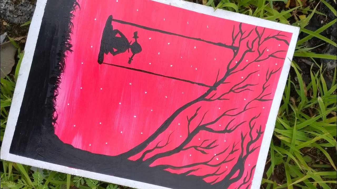 How to draw easy painting tutorial for beginners... - YouTube