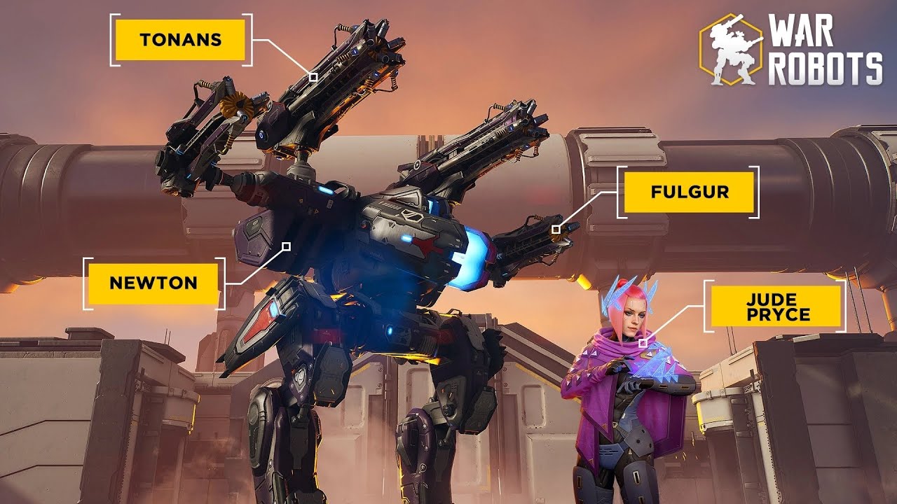 WAR ROBOTS TEST. 🧐NEW TITAN NEWTON | NEW WEAPONS FULGUR, TONANS ...