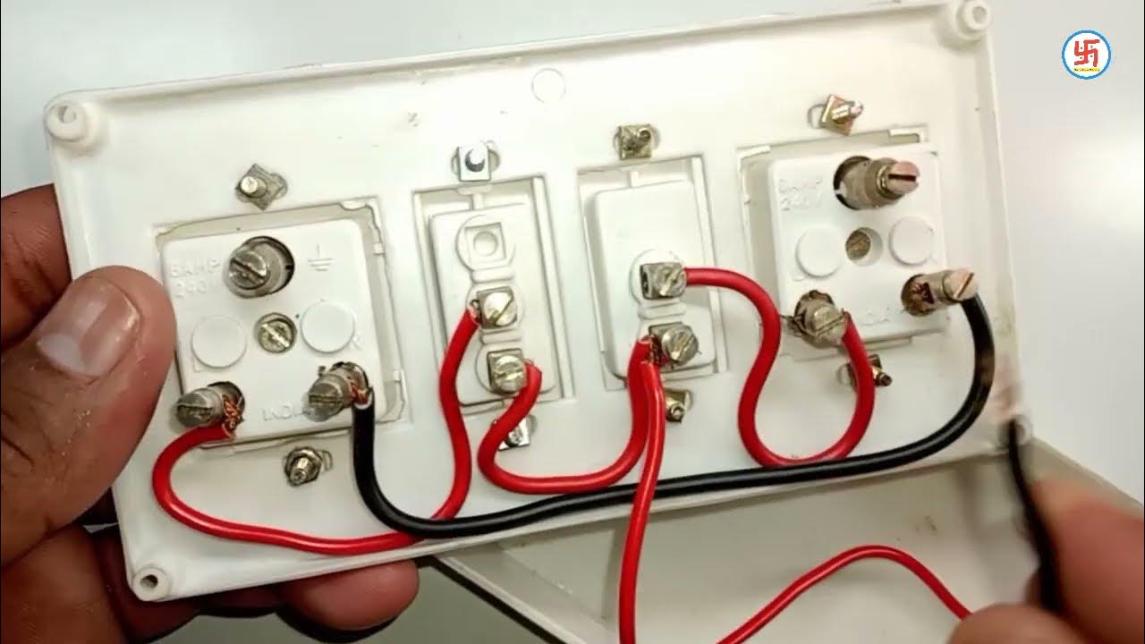 2 socket 2 switch extension board wiring connection|2 switch 2 socket board kaise banaen? - YouTube