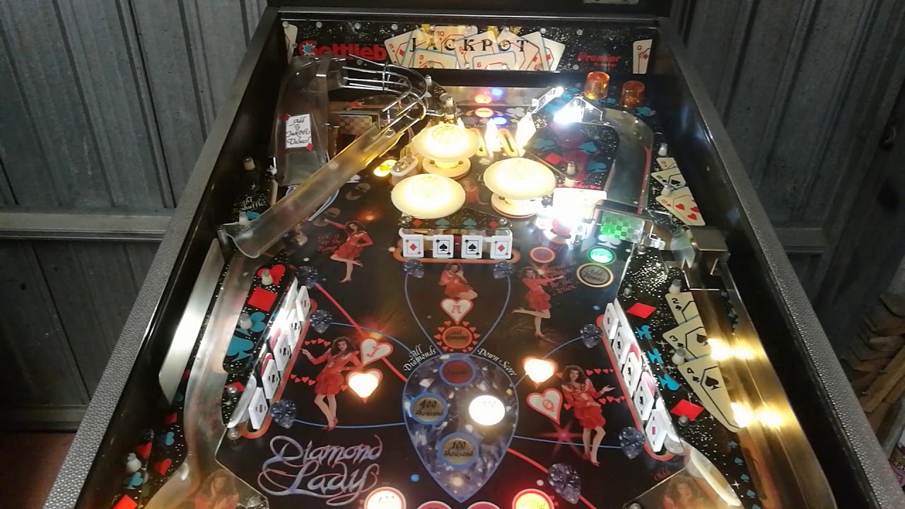 Flipper pinball DIAMOND LADY Gottlieb a led - YouTube