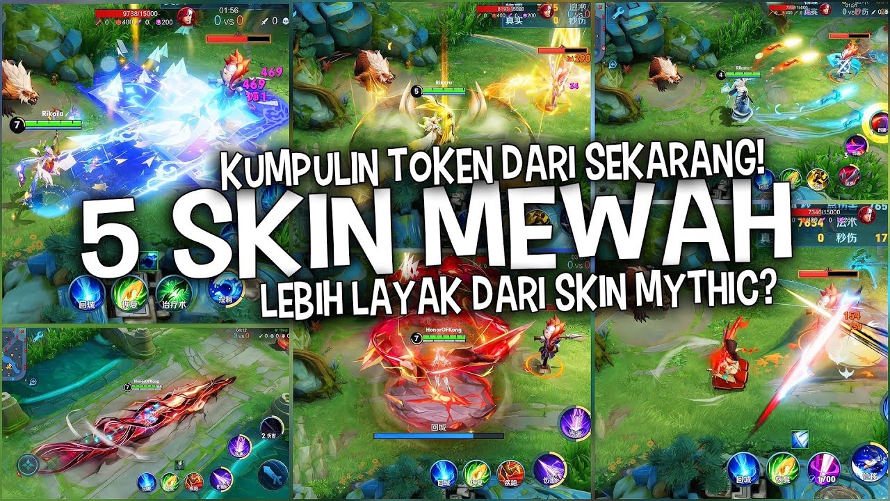 REVIEW 5 SKIN SANGAT MEWAH HONOR OF KINGS TAG LIMITED AKAN RILIS DI HOK ...