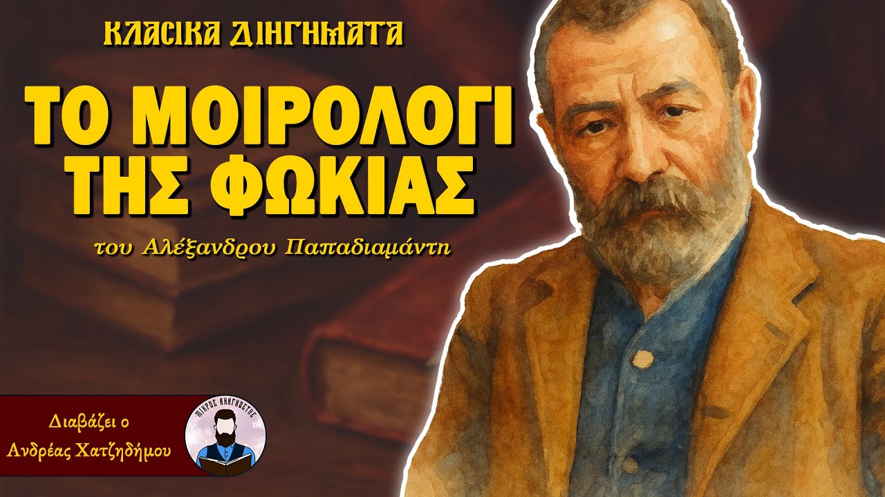 Το μοιρολόγι της Φώκιας - Αλέξανδρος Παπαδιαμάντης | Ο Ανδρέας Διαβάζει ...