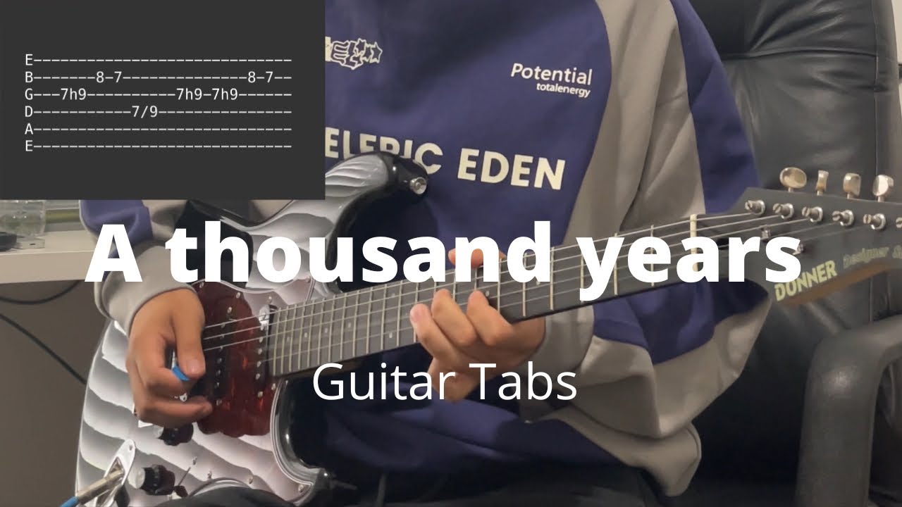 A thousand years by James Arthur | Guitar Tabs - YouTube