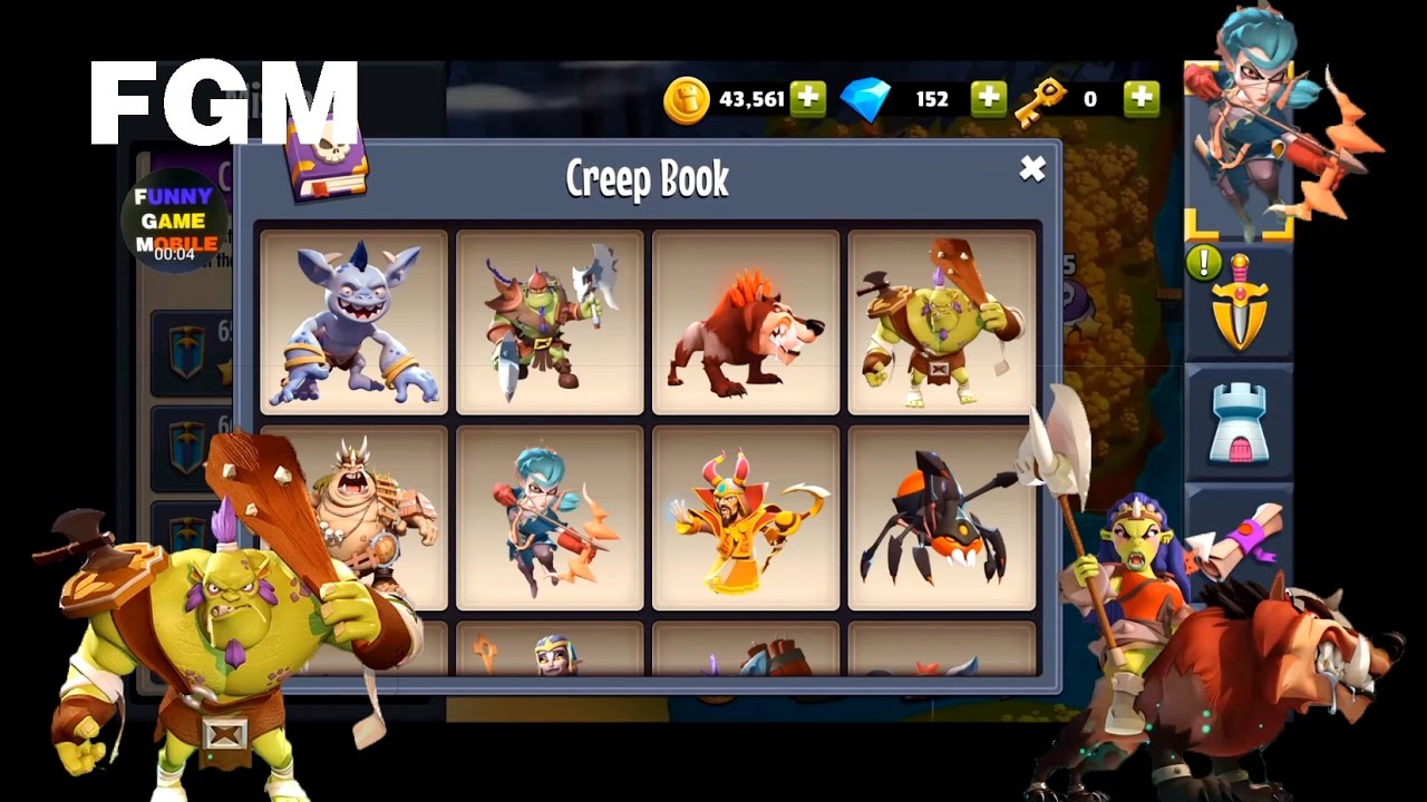 FGM - Castle Creeps TD: Creep Book - YouTube