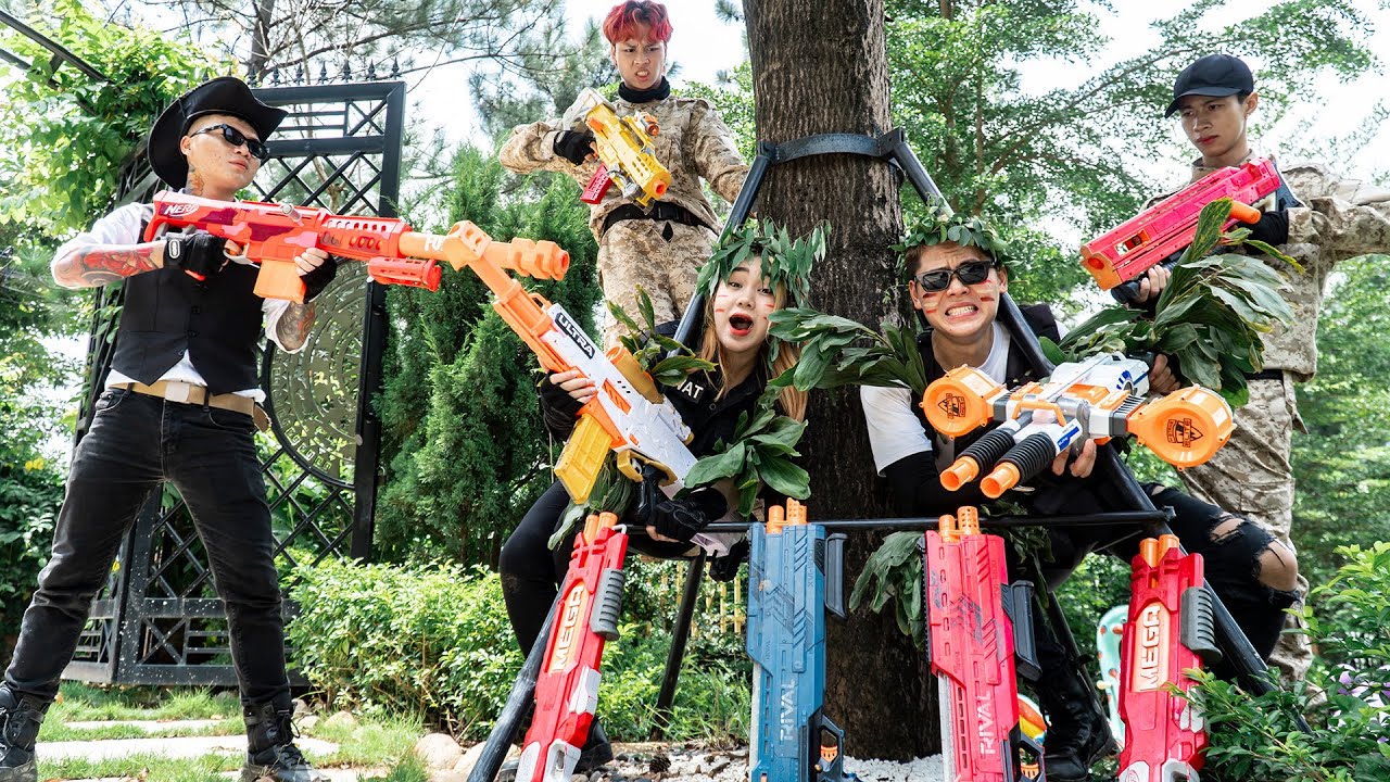 Alpha Nerf War : SEAL X Warriors Nerf Guns Fight Dr Lee Criminal Group ...