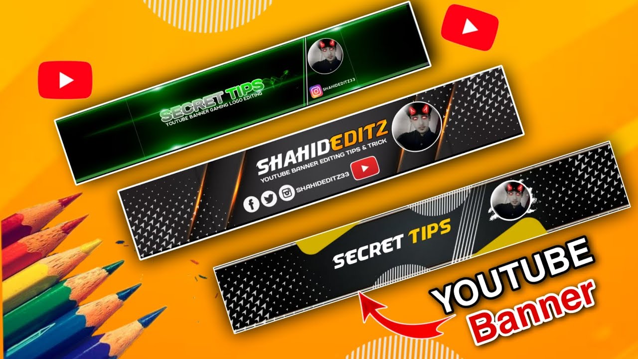 YouTube Banner Kasie Banaye | YouTube Professional Banner tutorial 🔥 ...