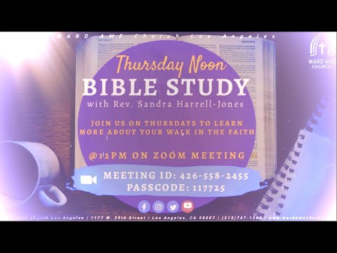 Thursday Noon Bible Study with Rev. Sandra - YouTube