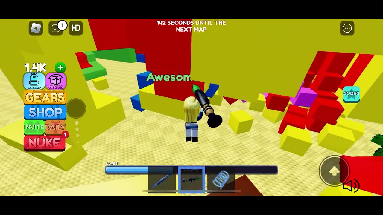I WAS BUGGING!! Nuke the noob - Roblox - YouTube