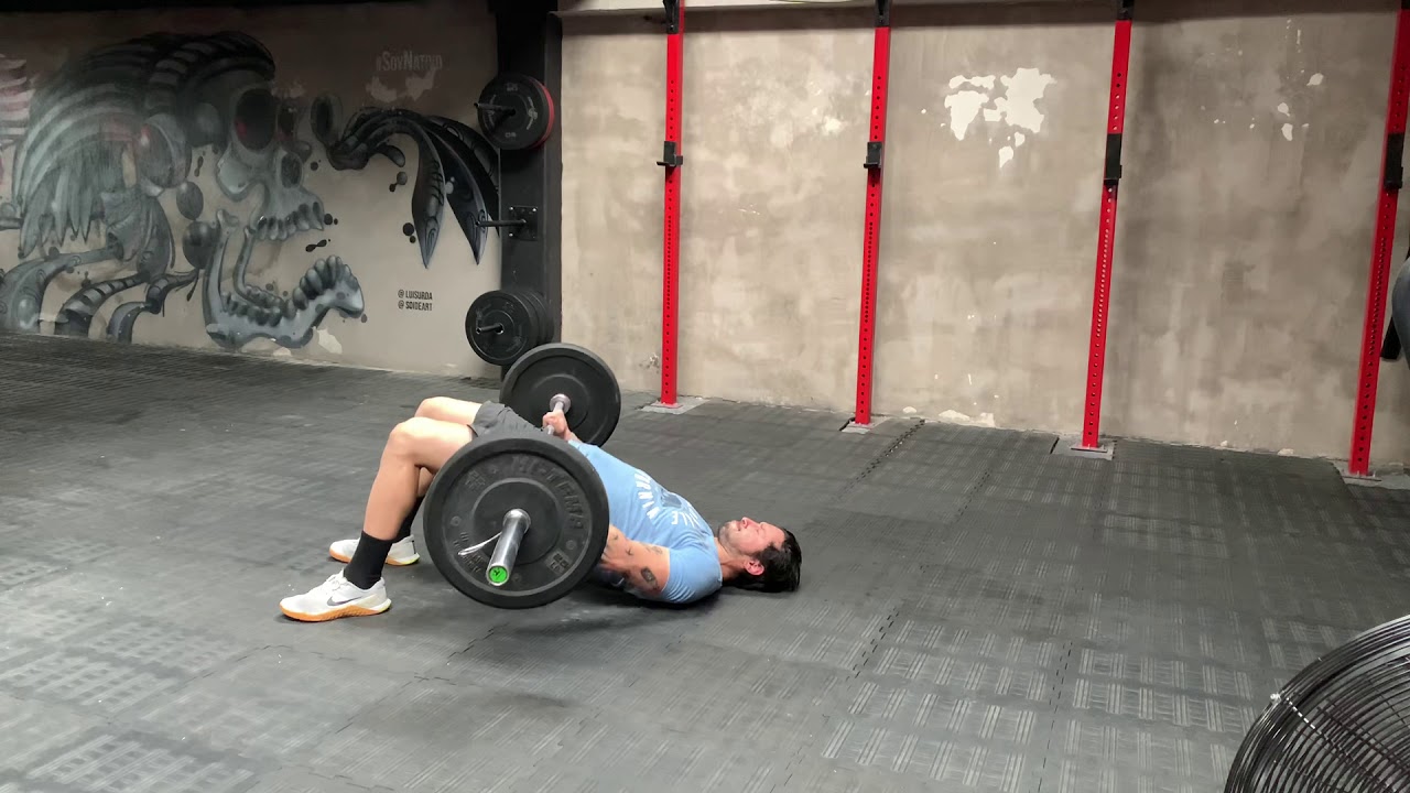 WEIGHTED GLUTE BRIDGES ON FLOOR - YouTube