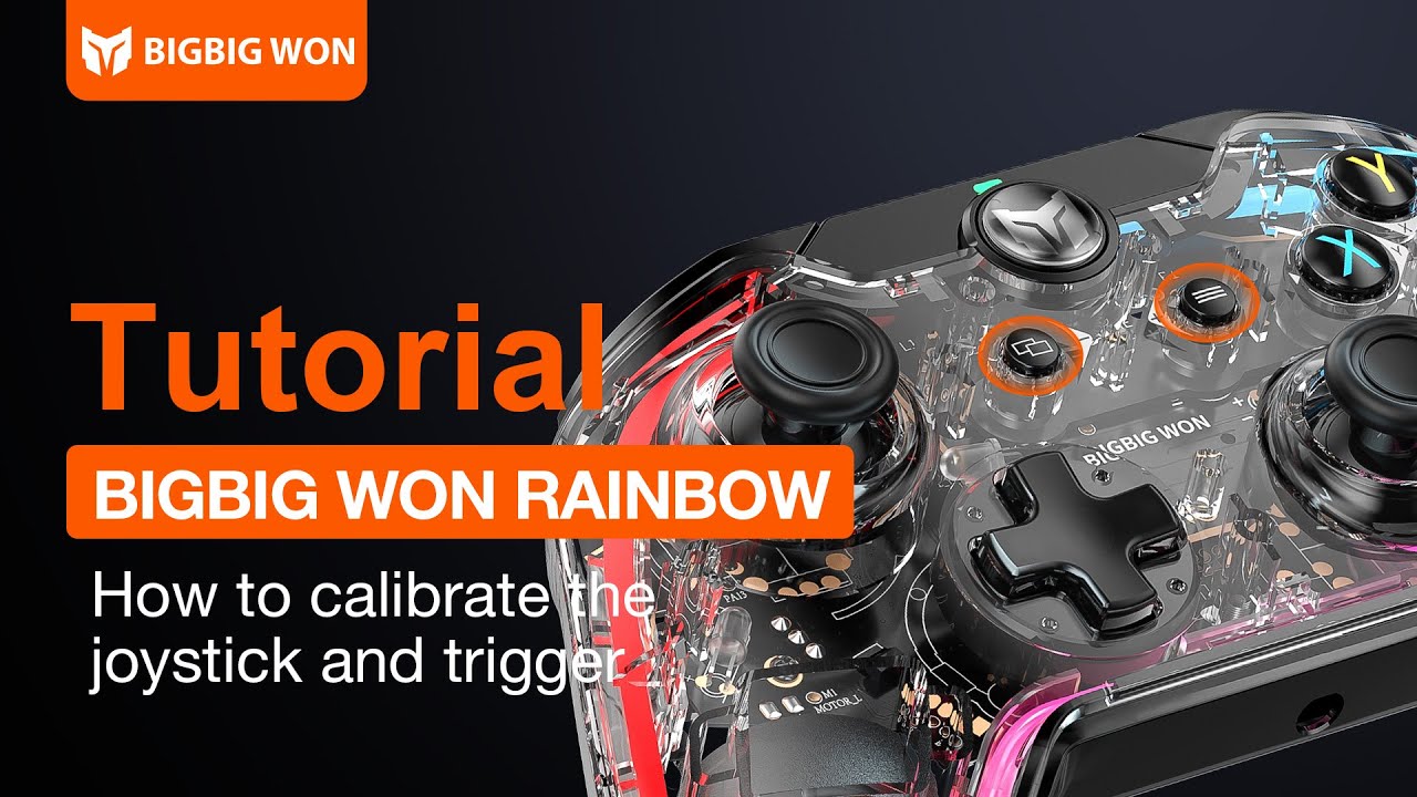 BIGBIG WON RAINBOW | How to calibrate the joystick and trigger - YouTube