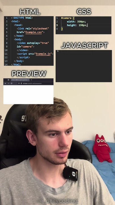 How To Access Your Camera With Html Css And Javascript Frontenddeveloper Youtube