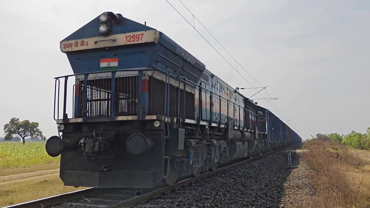 Raipur WDG4 Pulls BCNA Wagon | Diesel Goods Train | Train Videos Indian ...