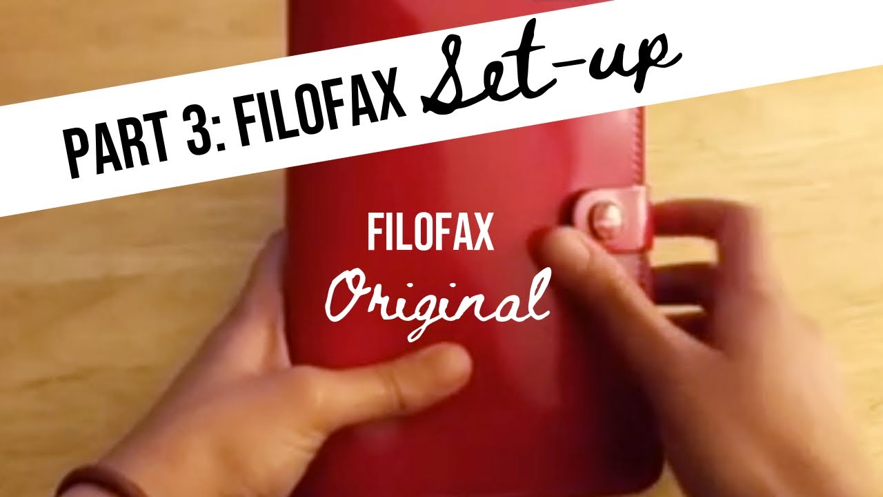 Part 3 - Filofax Set up - Filofax Original (personal size in patent ...