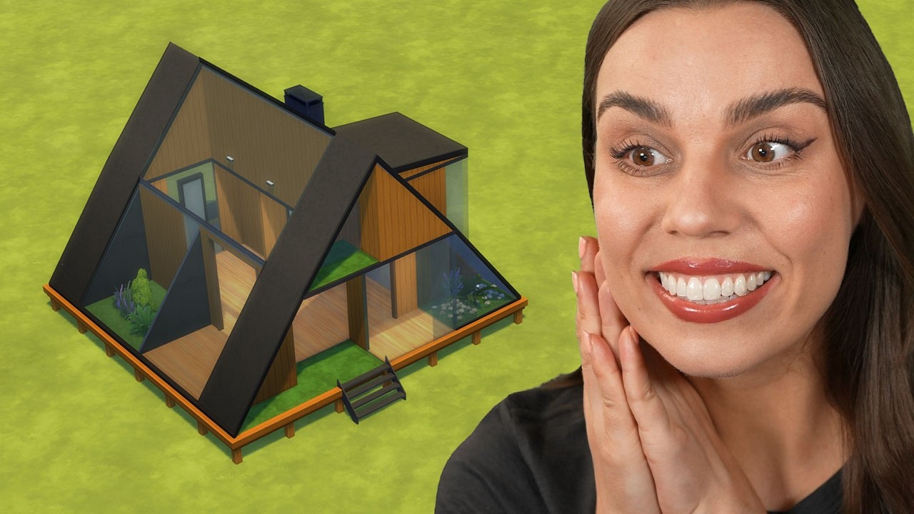 Building an A-frame house (The Sims) - YouTube