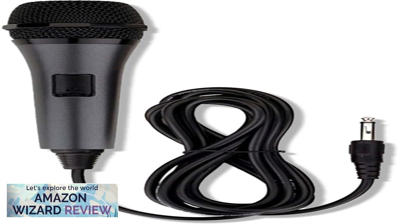 Singing Machine Wired Microphone for Karaoke (Black) Unidirectional ...