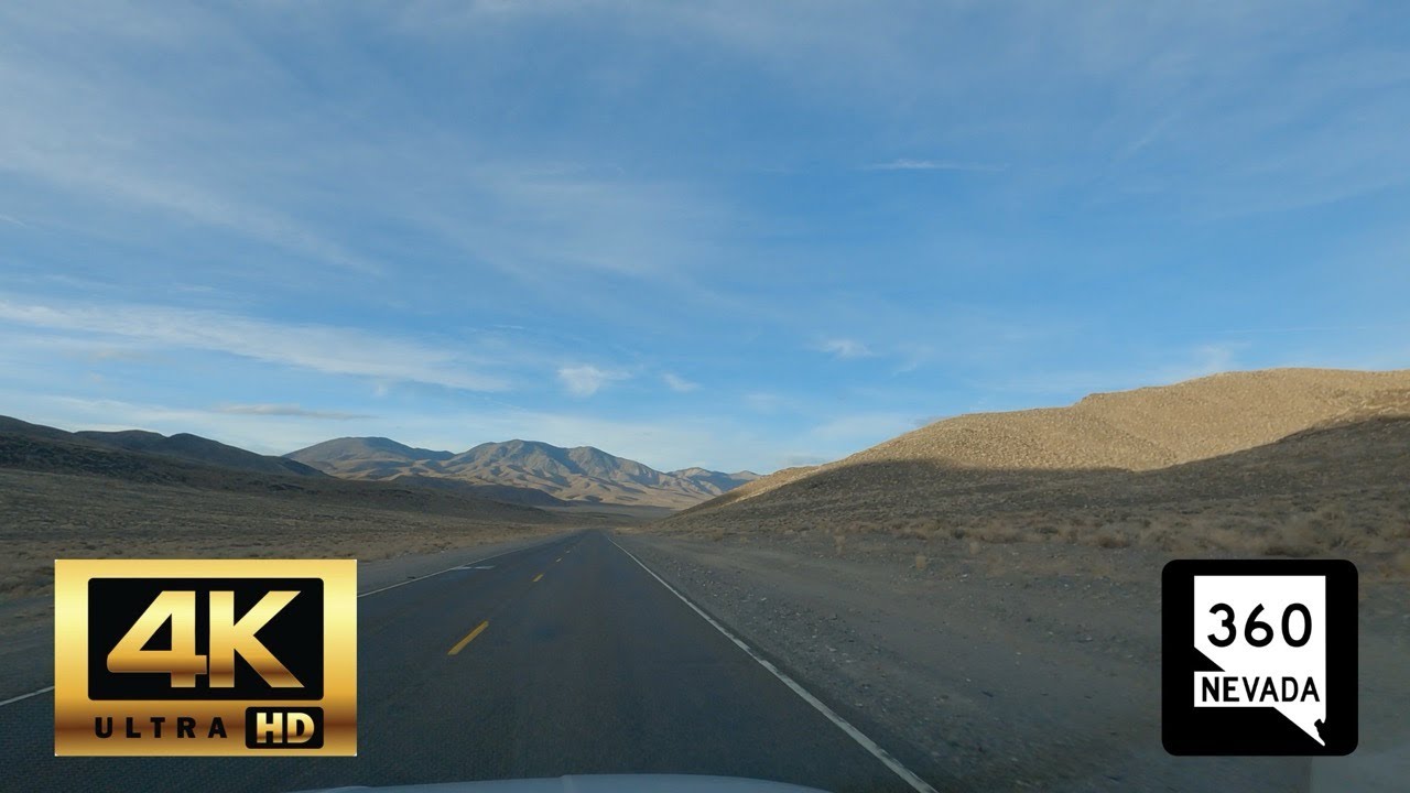 Scenic Drive on Nevada State Highway NV-360 in Mineral County - YouTube