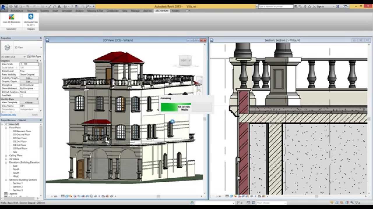 ARCH4HUM_AutoJoin All Elements Revit Addin - YouTube