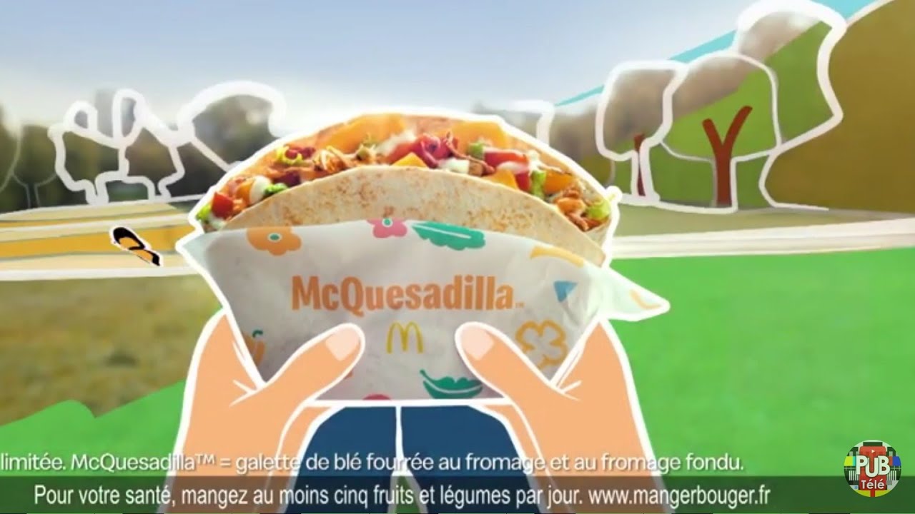 McQuesadilla McDonald's "tranquille" pub 30s - YouTube