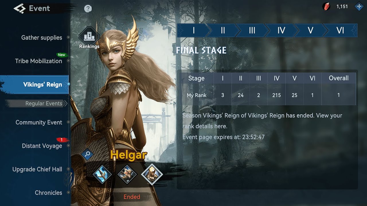 VIKING RISE F2P Rank 1 Viking Reign Helgar (500k deaths) - YouTube