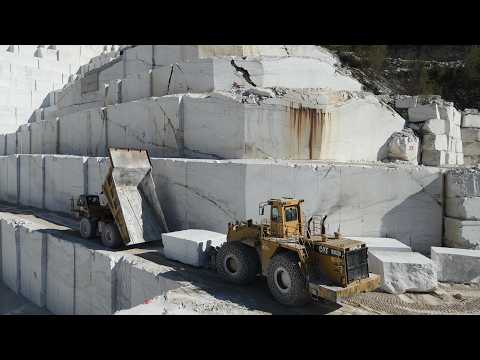 Epic Drone Footage: Inside Europe’s Largest White Marble Quarry