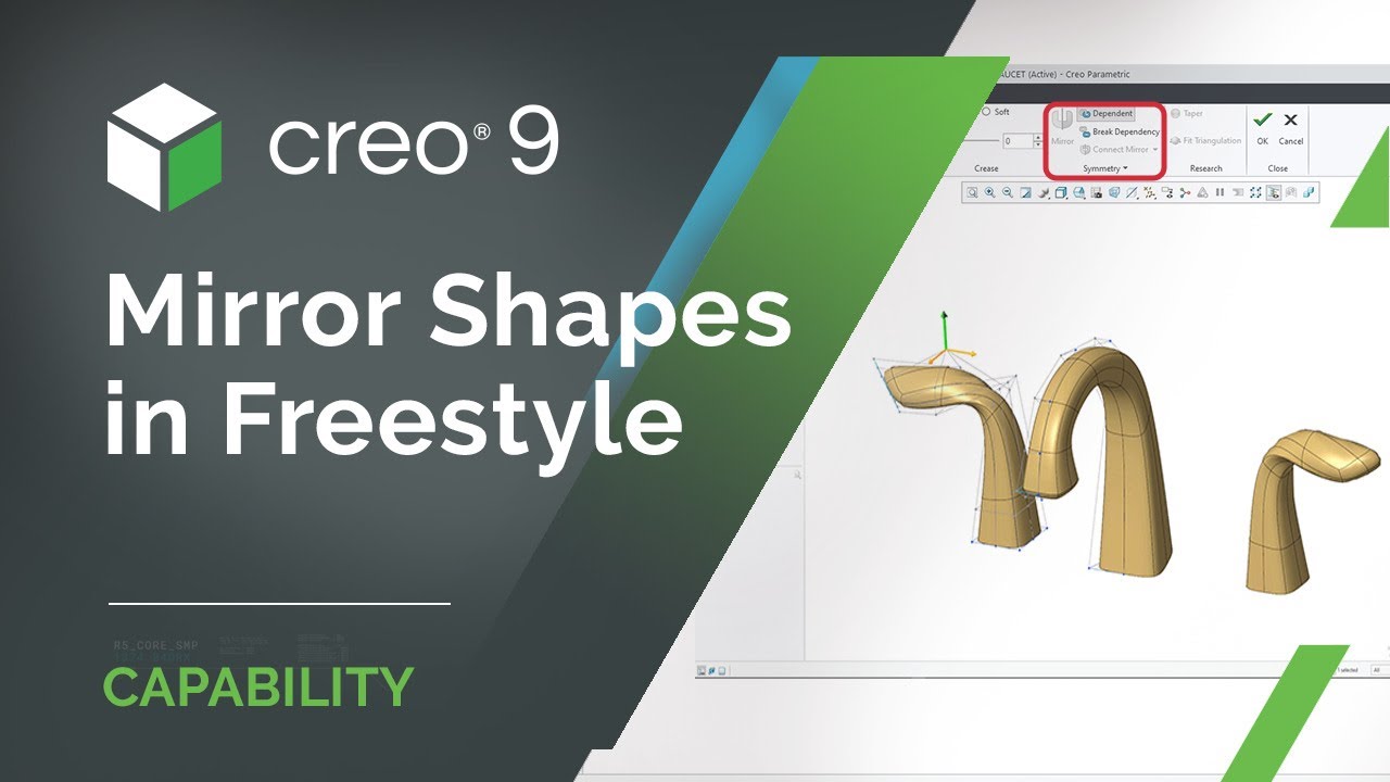 Mirror Shapes in Freestyle | Creo 9 - YouTube