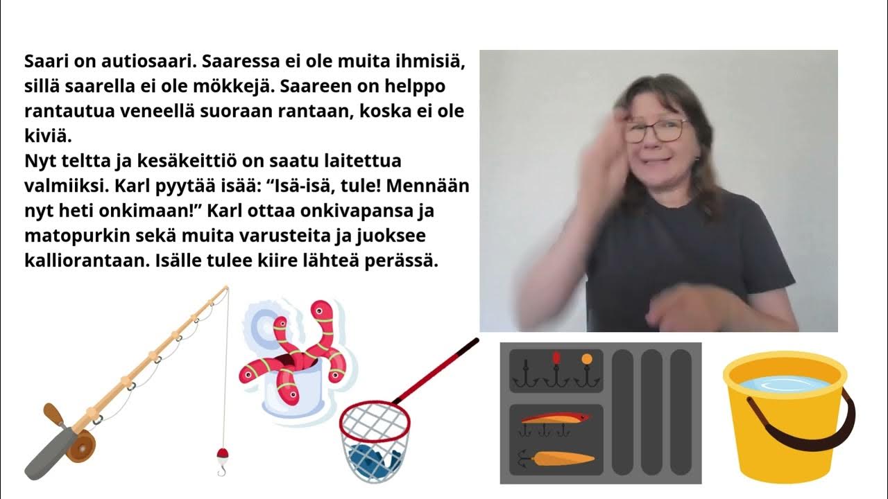 Juniori-ohjelman tarinatuokio: Virtasen perheen kalastusretki, osa 2 - YouTube
