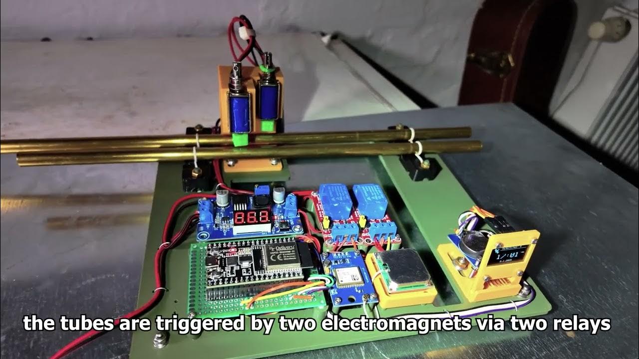 Modern Arduino GPS Clock with mechanical chimes. - YouTube