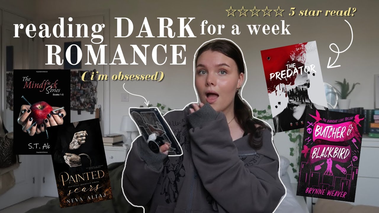 reading dark romance books for a week || reading vlog - YouTube