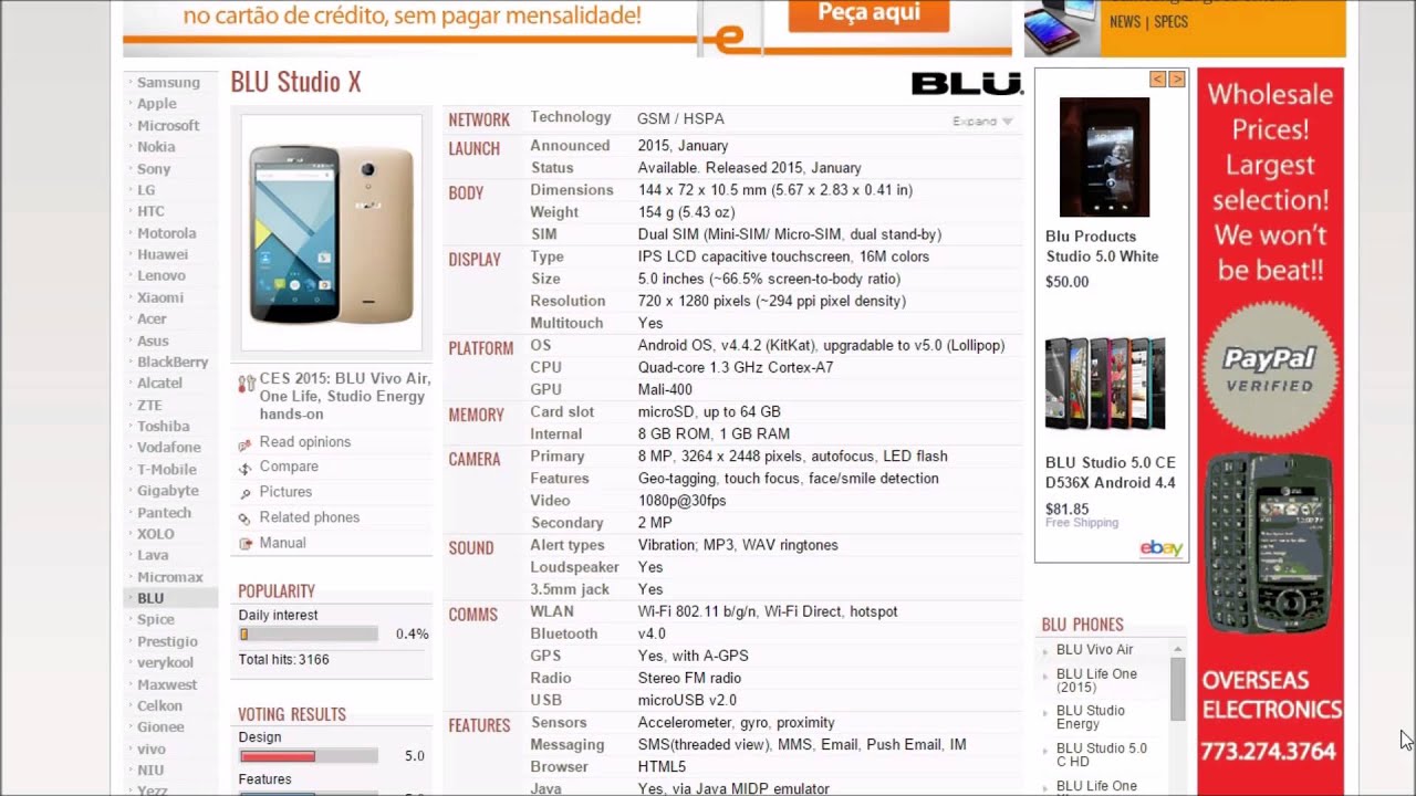 Blu Studio X / Características e Informações - Brasil - YouTube