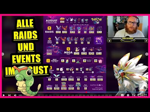 Alle RAIDS und EVENTS im AUGUST 2025 !!! | Pokémon GO Deutsch # 3444 ...